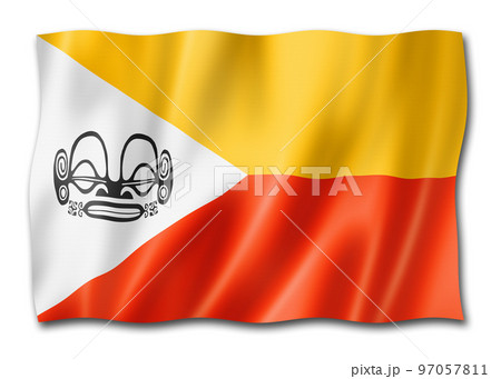 Marquesas Islands flag, French Polynesiaのイラスト素材 [97057811] - PIXTA