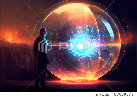 observing subatomic particlesのイラスト素材 [97069675] - PIXTA