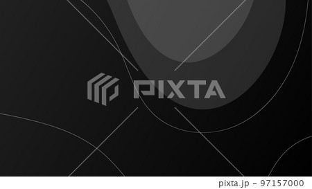 Dark black and white lines background. Modern...のイラスト素材 [97157000] - PIXTA