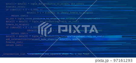 Programming console with dark background....のイラスト素材 [97161293] - PIXTA