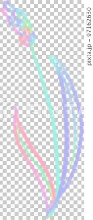 Rainbow line Leaves illustrationsのイラスト素材 [97162630] - PIXTA
