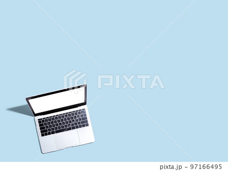 Laptop computer with shadow from above | materials | digitalstage