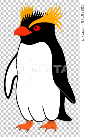 Handsome penguin illustration - Stock Illustration [97195809] - PIXTA