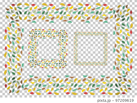 bright leaf frame - Stock Illustration [97209619] - PIXTA