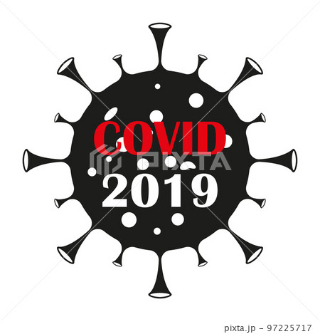 Dangerous virus icon illustration. Crown virus...のイラスト素材 [97225717] - PIXTA