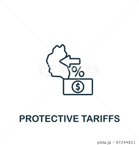 Protective Tariffs icon. Monochrome simple...のイラスト素材 [97244821] - PIXTA