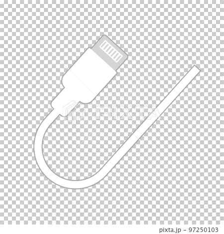 Smartphone charging cable icon. vector. - Stock Illustration [97250103 ...
