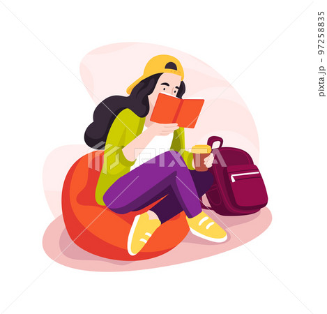 Structured home learning isolated cartoon...のイラスト素材 [97258835] - PIXTA