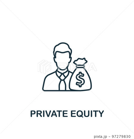 Private Equity icon. Monochrome simple...のイラスト素材 [97279830] - PIXTA