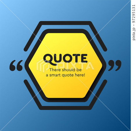 Quote frame blank, text quote boxes, backgroundのイラスト素材 [97295131] - PIXTA
