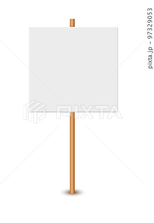 Picket sign, demonstration banners, public...のイラスト素材 [97329053] - PIXTA