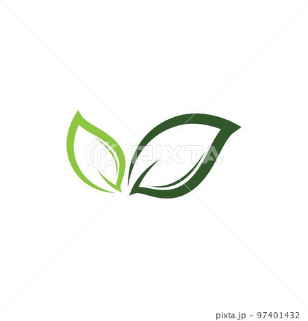 Tree leaf symbol vector icon illustrationのイラスト素材 [97401432] - PIXTA