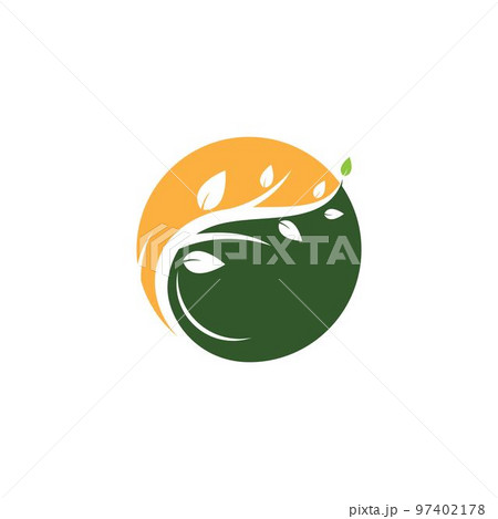 Tree leaf symbol vector icon illustrationのイラスト素材 [97402178] - PIXTA