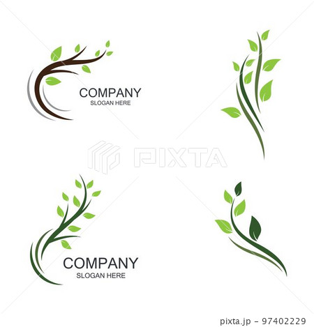 Tree leaf symbol vector icon illustrationのイラスト素材 [97402229] - PIXTA