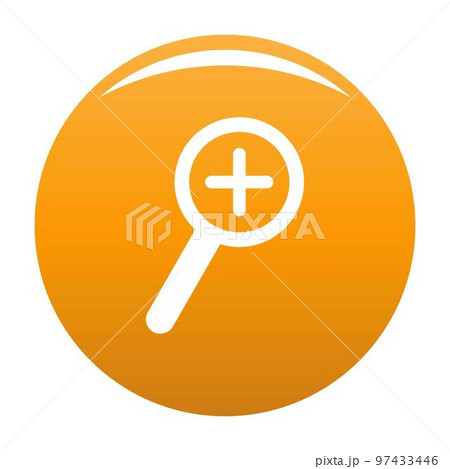 Cursor magnifier plus icon. Simple illustration...のイラスト素材 [97433446] - PIXTA