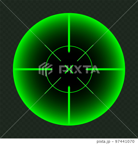 Sniper Scope Green Screen