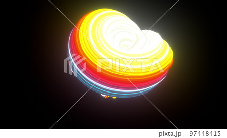 3d glow stripes elementのイラスト素材 [97448415] - PIXTA