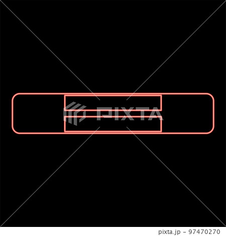 Neon electric fuse circuit symbols Overload...のイラスト素材 [97470270] - PIXTA