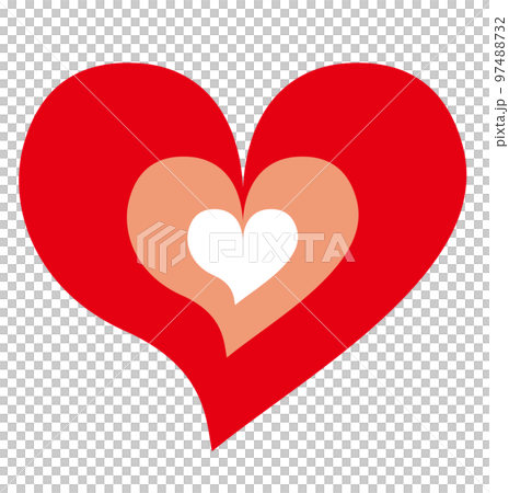 Heart mark with 3 levels of gradation - Stock Illustration [97488732 ...