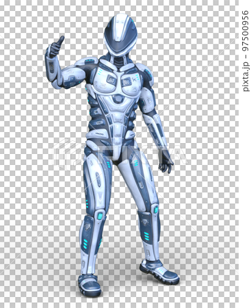 Cyber man - Stock Illustration [97500956] - PIXTA