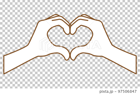 Hand Making Heart Clipart No Background