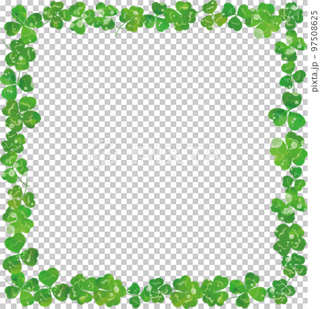 Clover frame square - Stock Illustration [97508625] - PIXTA