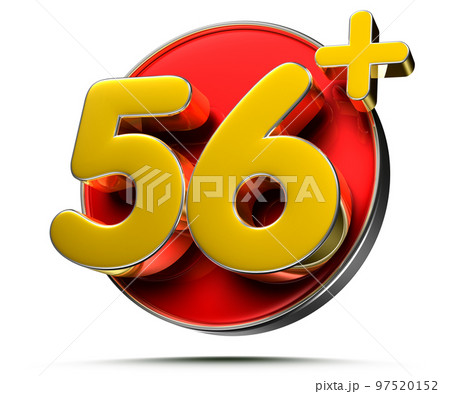 56 plus 3D.のイラスト素材 [97520152] - PIXTA