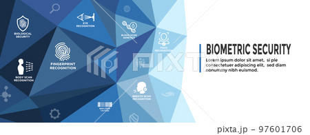 Biometric Scanning Web Banner with Icon...のイラスト素材 [97601706] - PIXTA