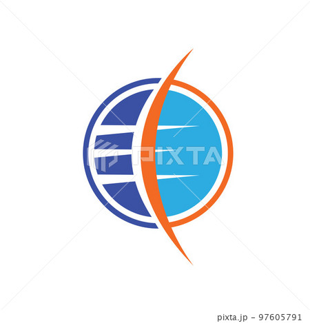 Internet Globe Logo Vector