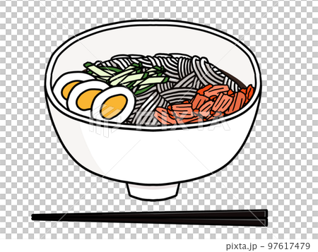 Illustration of cold noodles - Stock Illustration [97617479] - PIXTA