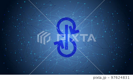 Yearn.finance YFI token symbol of the DeFi...のイラスト素材 [97624831] - PIXTA