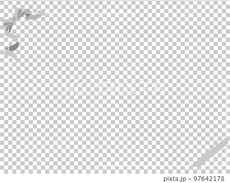 gray ribbon frame - Stock Illustration [97642178] - PIXTA