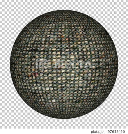 brown wool fabric sphere transparent backgroundのイラスト素材 [97652430] - PIXTA