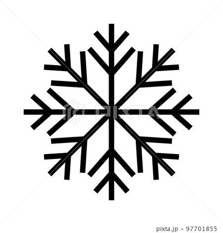 クリスマスの雪結晶アイコン。冬の氷結晶。ベクター。のイラスト素材 [97701855] - PIXTA