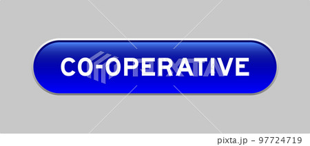 Blue color capsule shape button with word...のイラスト素材 [97724719] - PIXTA