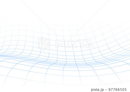 abstract curved perspective grid lines layout...のイラスト素材 [97766505] - PIXTA