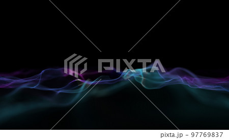 Sound wave purple wave abstract technology...のイラスト素材 [97769837] - PIXTA