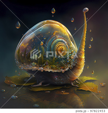Concept Art Alien Snail Characterのイラスト素材 [97822453] - PIXTA