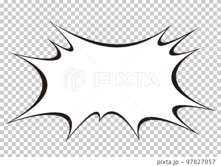 punk speech bubble white - Stock Illustration [97827057] - PIXTA