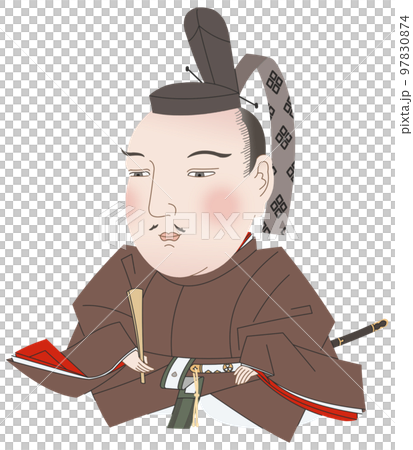 Tokugawa Ienobu portrait deformed - Stock Illustration [97830874] - PIXTA