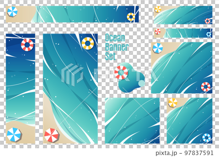 Banner set _ sea - Stock Illustration [97837591] - PIXTA