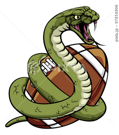 Snake American Football Sports Team Animal Mascotのイラスト素材 [97858906] - PIXTA