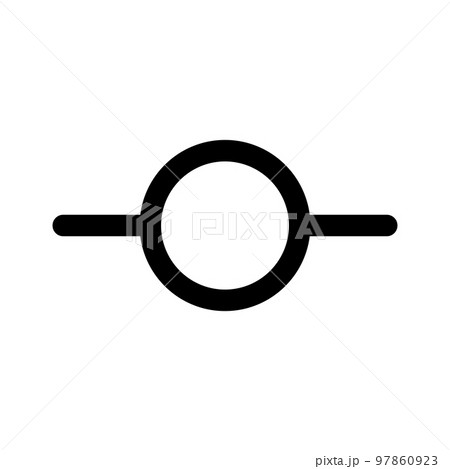 Git commit icon line isolated on white...のイラスト素材 [97860923] - PIXTA