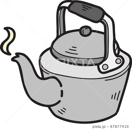 Hand Drawn kettle illustrationのイラスト素材 [97877410] - PIXTA