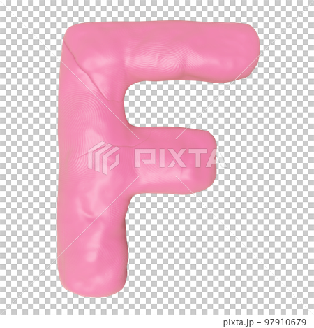 F letter logo design from plasticine isolated.... - Stock Illustration ...