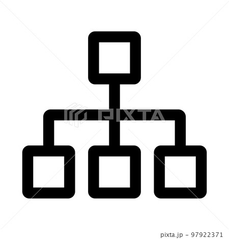 Organization Icon Black And White