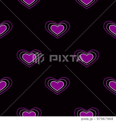 Y2k glamour pink seamless pattern. Backgrounds...のイラスト素材 [97967968] - PIXTA