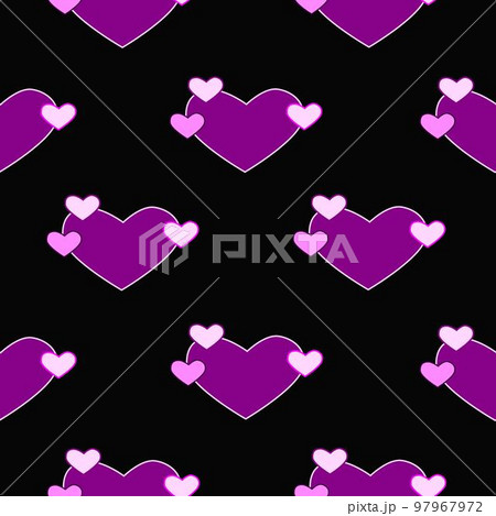 Y2k glamour pink seamless pattern. Backgrounds...のイラスト素材 [97967972] - PIXTA