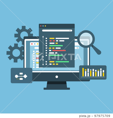 Programming 4のイラスト素材 [97975709] - PIXTA