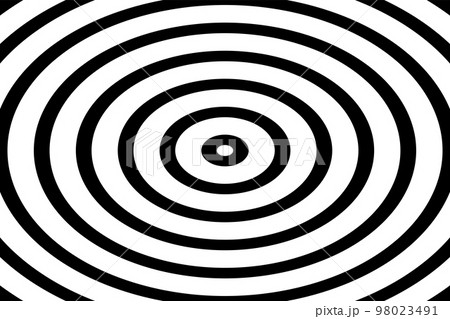 Oval Lines Pattern. Abstract Geometric Black...のイラスト素材 [98023491] - PIXTA